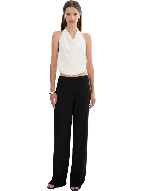 LAMARQUE Gigi Knit Pants - Black