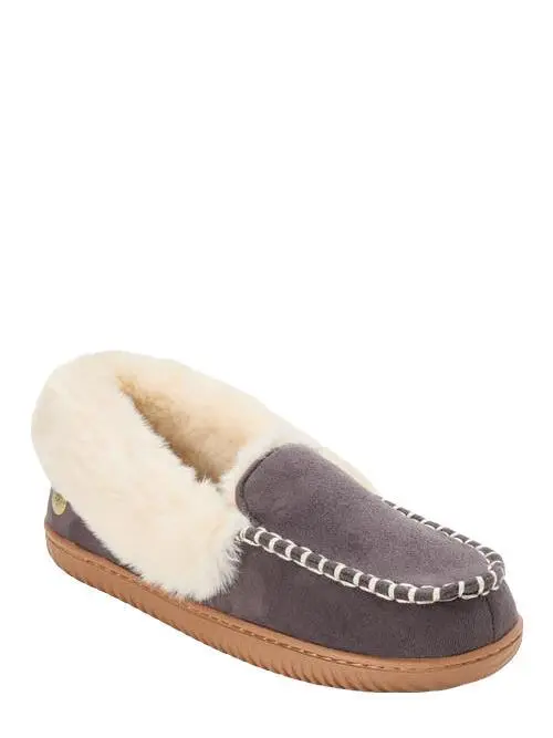 DEARFOAMS Ryland Cabin Moccasin Slipper - Pavement