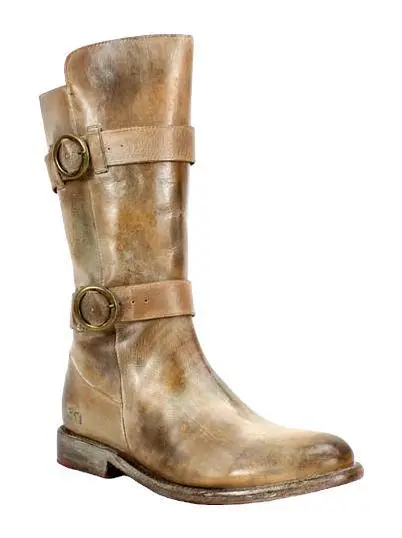 Bed Stu Turn Engineer Boot - Tan Rustic White Bfs