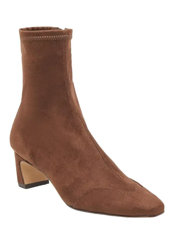 Dolce Vita Anika Block Heel Bootie - Dark Brown