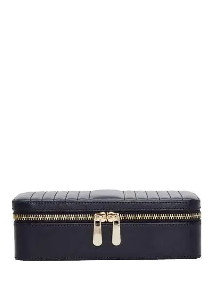 Wolf Maria Medium Zip Jewelry Case - Navy