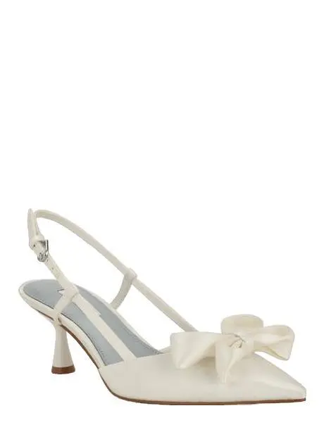 Nine West Raska Slingback Pointed Toe Pump - White