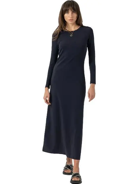 SAINT + SOFIA Runway Maxi Dress - Navy