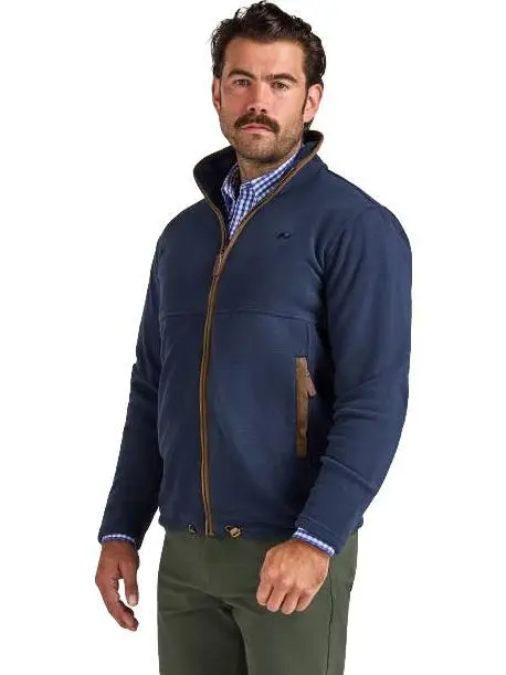 RAGING BULL Fleece Zip-through Jacket - Navy
