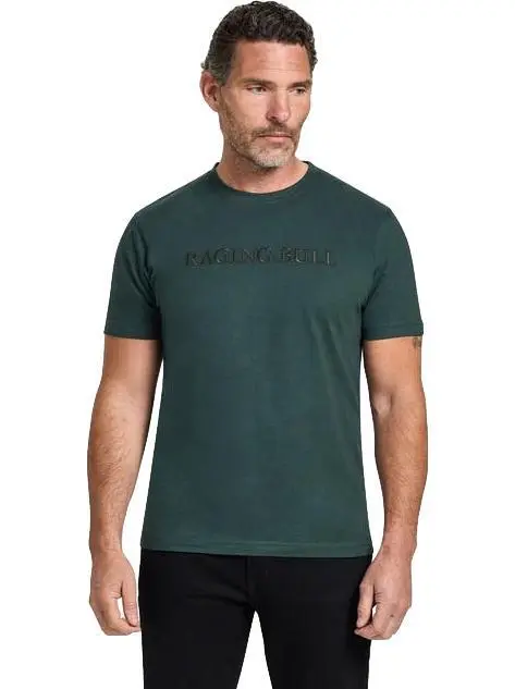 RAGING BULL Embroidery T-shirt - Forest