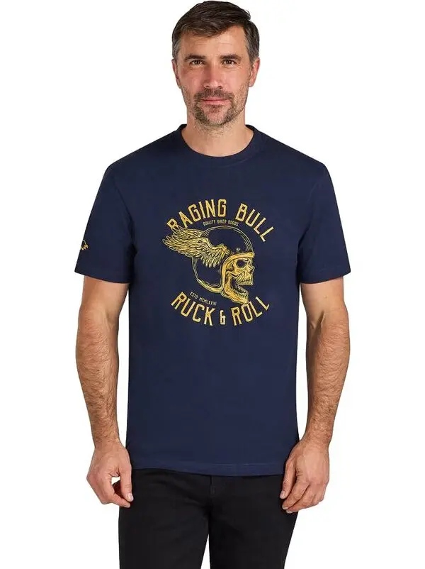 RAGING BULL Ruck & Roll T-shirt - Navy