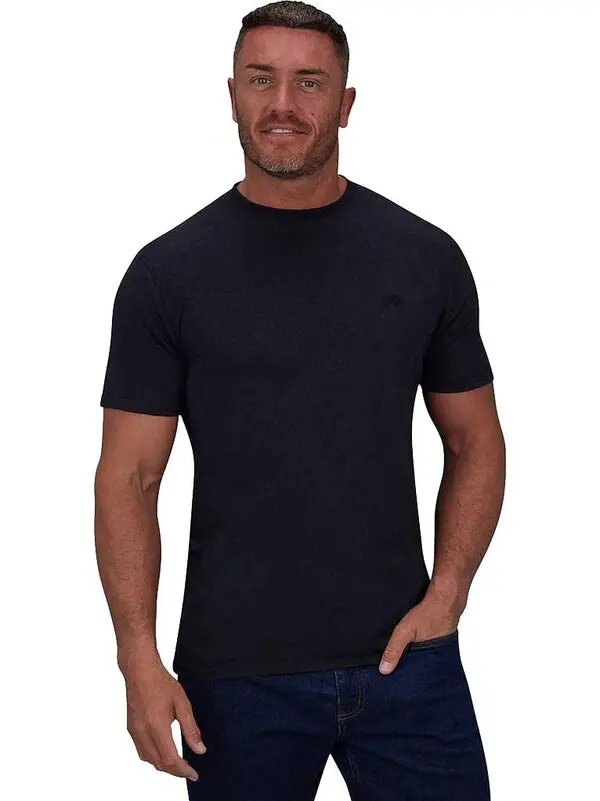 RAGING BULL Classic Crew Neck Logo T-shirt - Black