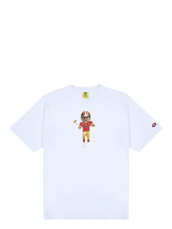 GOLF LE FLEUR Tyler, The Creator Golf Wang X Nfl 49ers Bobblehead Tee Shirt - White