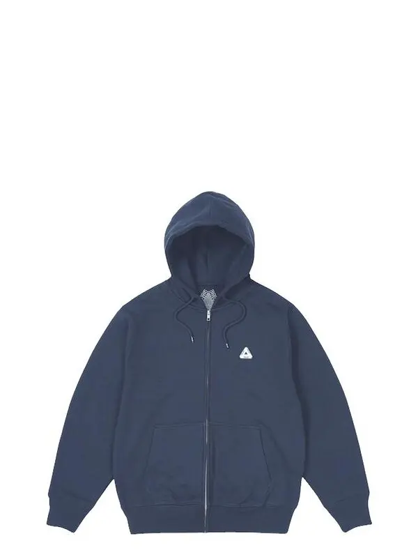 PALACE Zip Up Hoodie - Navy Blue