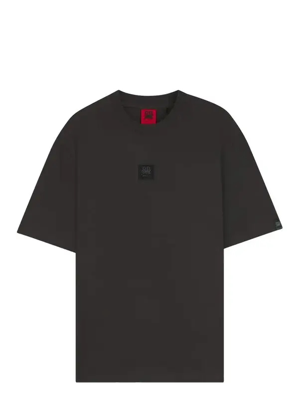 Hugo Logo-plaque Crew-neck T-shirt - Grey