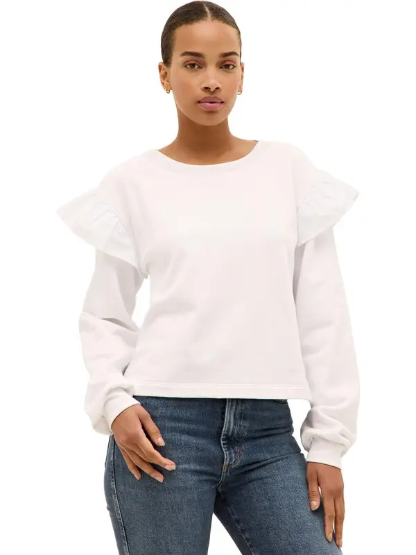 MARIE OLIVER Houser Pullover - Cool White