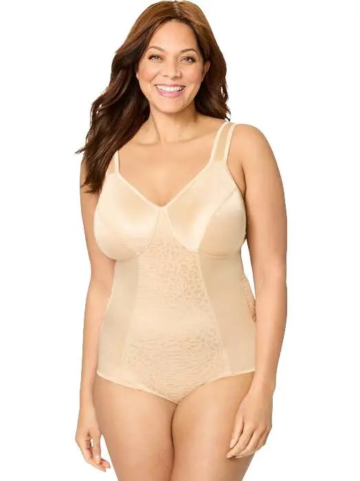 SECRET SOLUTIONS Firm Control Wire-free Bodysuit - Frappe