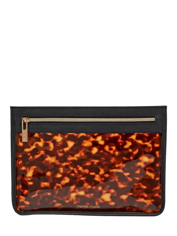 TARTAN + TWINE Tortoise Clutch - One-color