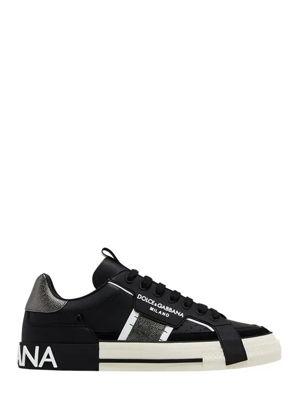 Dolce & Gabbana Custom 2.zero Low Sneakers - Black