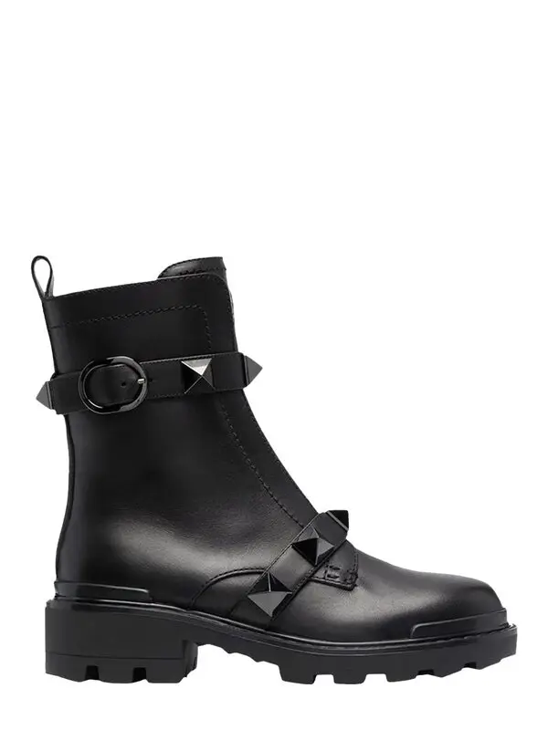 Valentino Garavani Roman Stud Ankle Boots - Black
