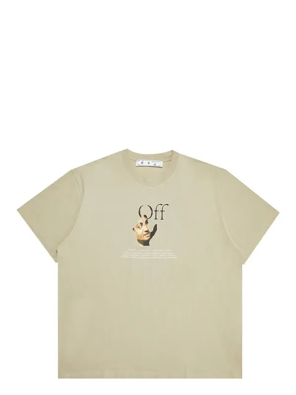 Off-White Carav Hand Short-sleeve Over Tee - Grey