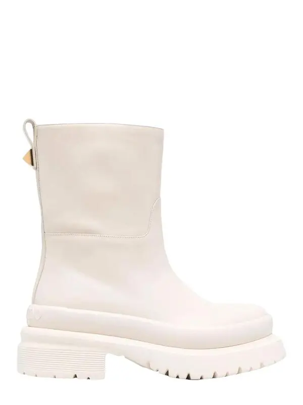 Valentino Garavani Roman Stud Ankle Boot - Cream