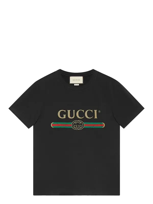Gucci Washed Jersey Oversize T-shirt - Black