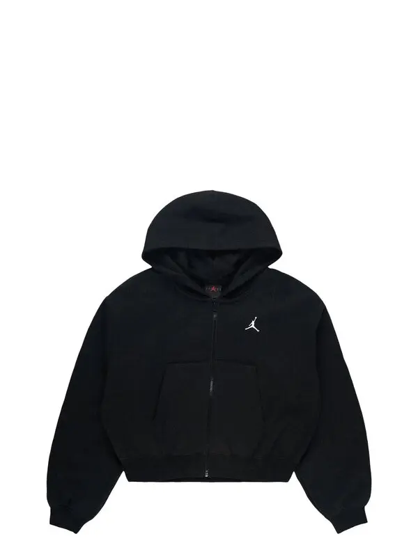 JORDAN Brooklyn Crop Hoodie - Black