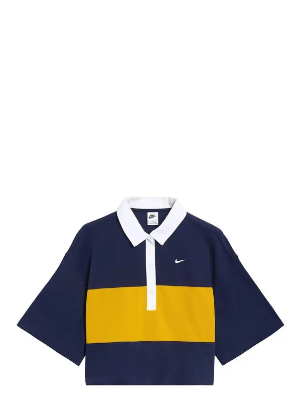 Nike Sportswear Oversized Polo Tee - Blue