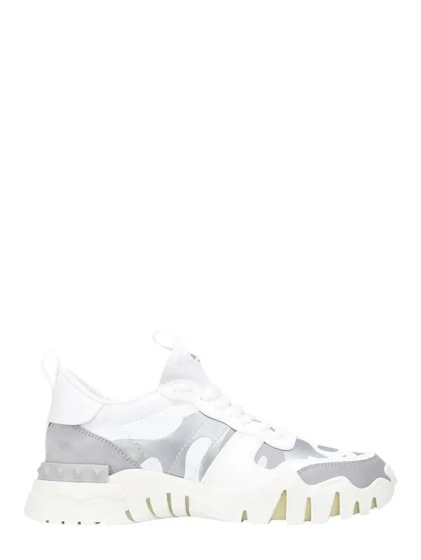 Valentino Garavani Rockrunner Plus Low Top Sneakers - White
