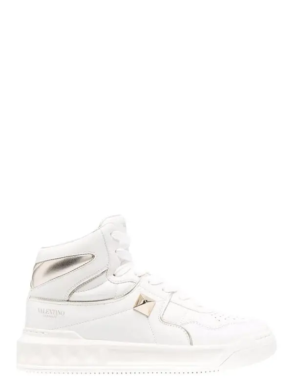 Valentino Garavani One Stud Mid-top Sneakers - White