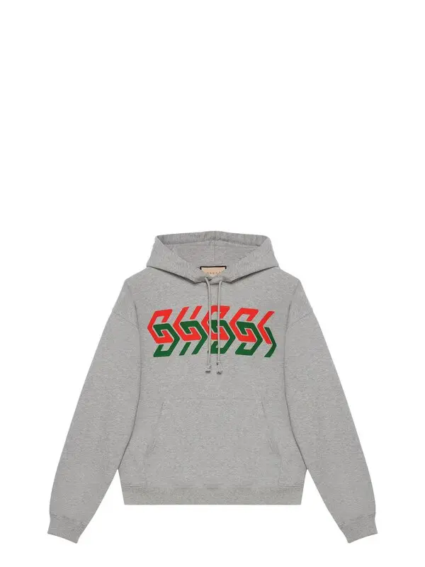 Gucci Printed Hoodie - Grey