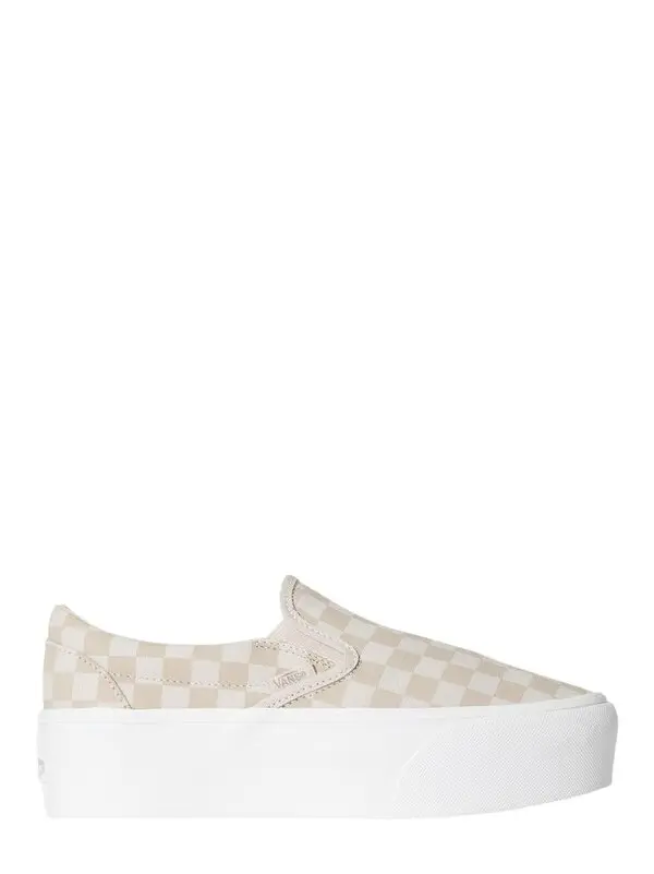 VANS Classic Slip-on Platform Sneakers - Cream