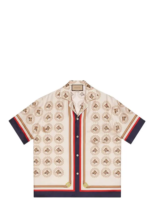 Gucci Equestrian Print Shirt - White