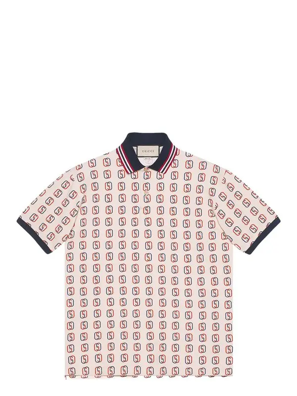 Gucci Oversized Interlocking G Polo Shirt - White