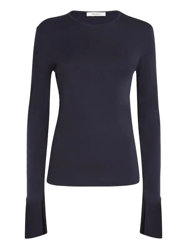 Max Mara Wool Long-sleeve T-shirt - Blue