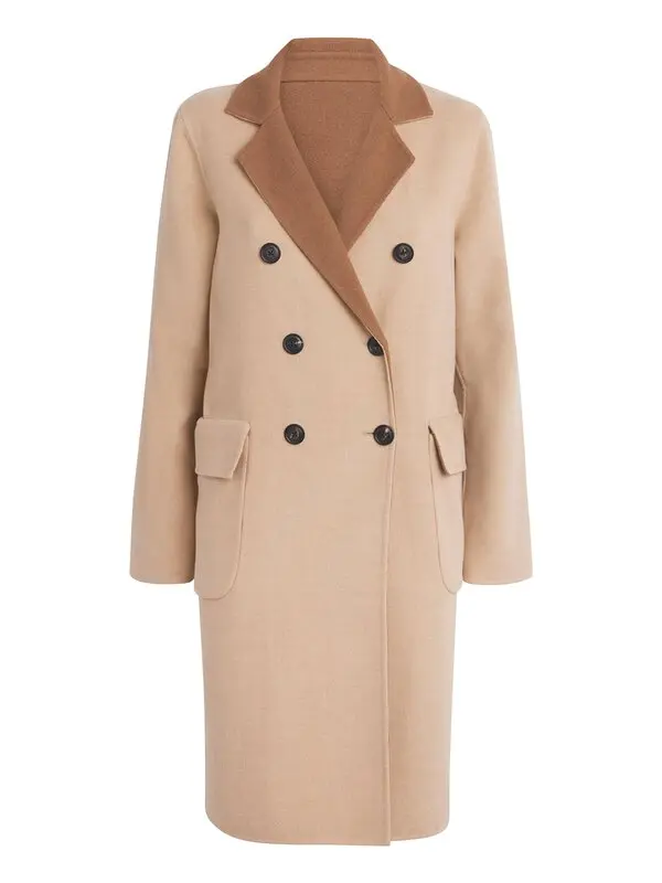 Eleventy Wool Reversible Coat - Beige