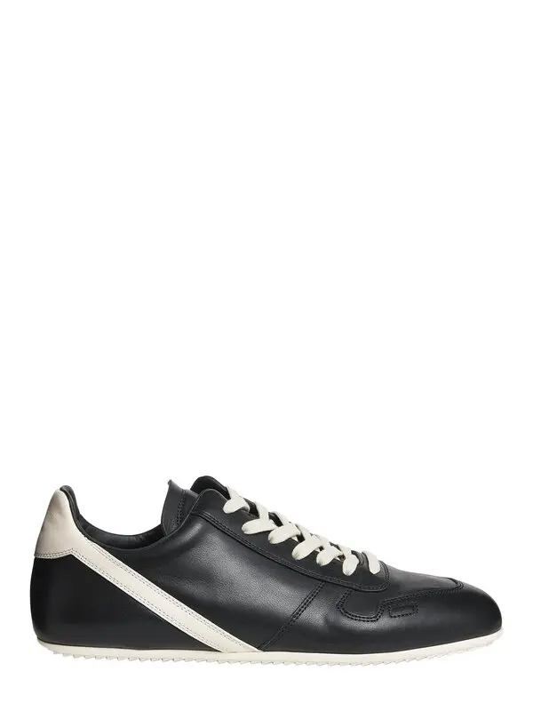 Rick Owens Leather Low-top Sneakers - White