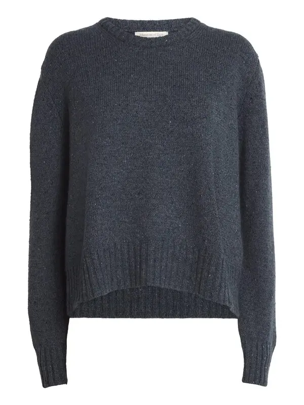 Johnstons Of Elgin Donegal Cashmere Crewneck Sweater - Grey