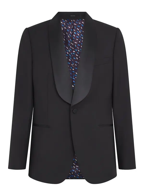 Paul Smith Wool-mohair Tuxedo Jacket - Black