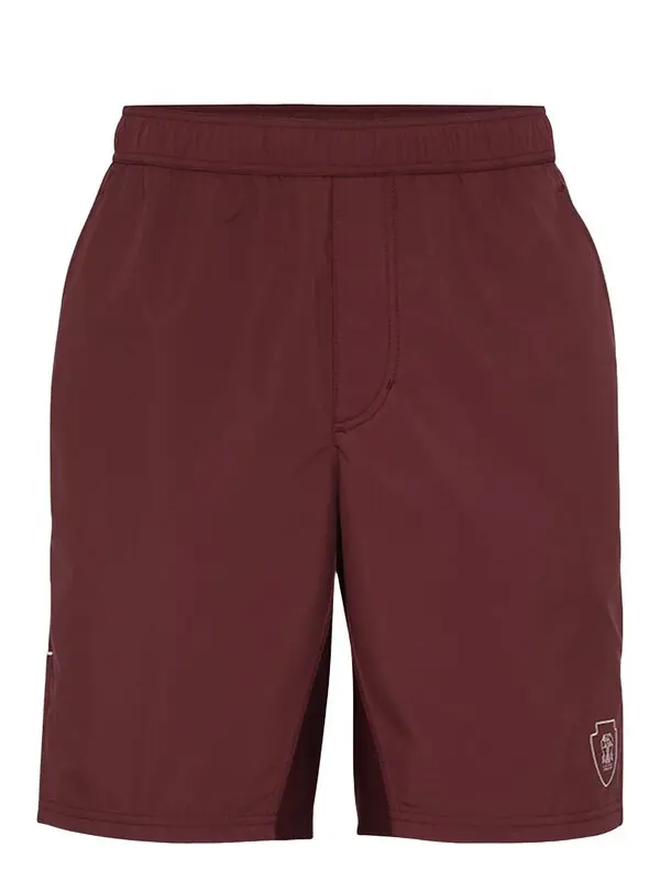 Brunello Cucinelli Logo Bermuda Shorts - Burgundy