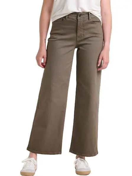 TOAD & CO Balsam Wide Leg Twill Pant - Fir