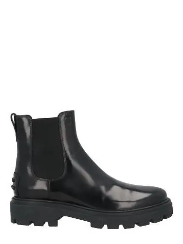 TOD'S Leather Ankle Chelsea Boots - Black