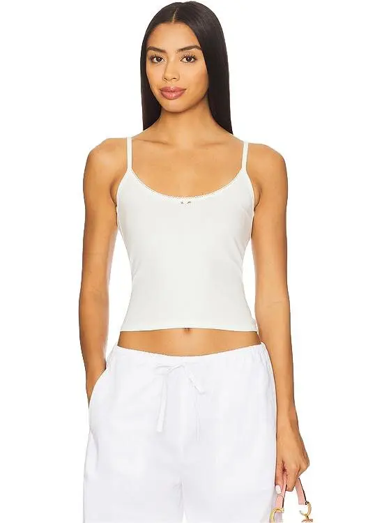 RAT BOI Scoop Back Crop Cami Top - Cloud