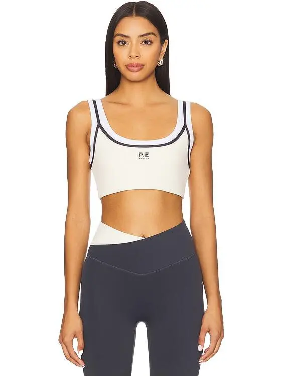 P.E Nation Forward Crop Top - Whisper White Cream
