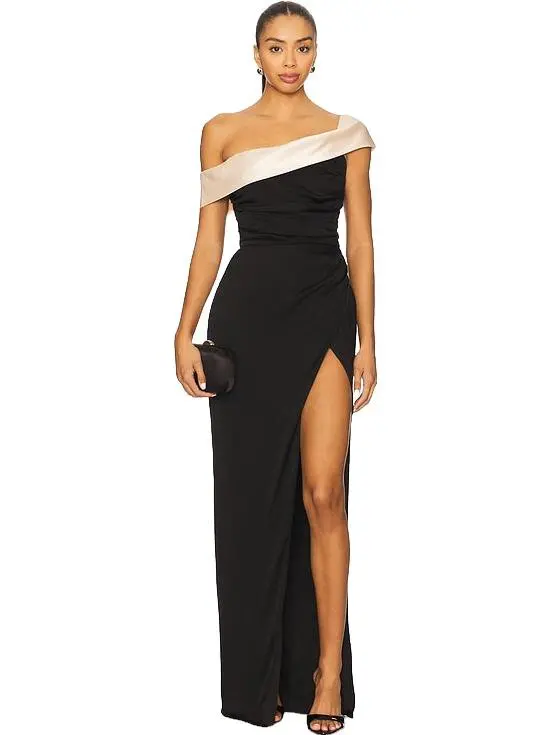 SONYA MODA Tuscany Gown - Noir Creme
