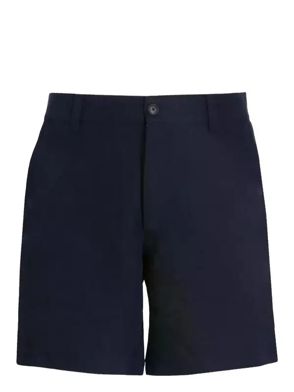 BOSS Logo-appliqué Straight Leg Shorts - Blue