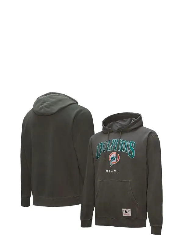 Mitchell & Ness Miami Dolphins Slot Pullover Hoodie - Gray
