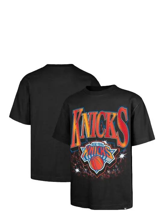'47 New York Knicks Past Champs Collection Flashbulb Foundation T-shirt - Black