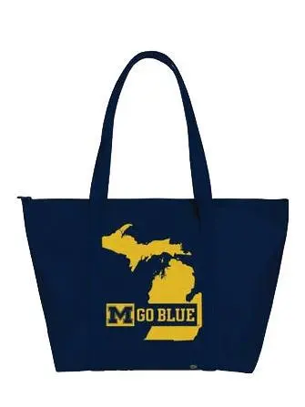 INDIGO FALLS Michigan Wolverines Weekender Tote Bag - Blue