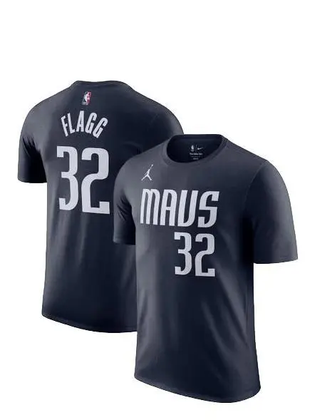 JORDAN BRAND Cooper Flagg Dallas Mavericks 2025 Nba Draft First Round Pick Statement Edition Name & Number T-shirt - Navy