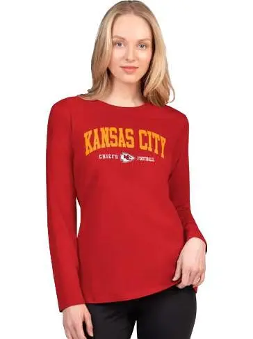 G-III 4HER BY CARL BANKS Kansas City Chiefs Long Sleeve T-shirt - Red