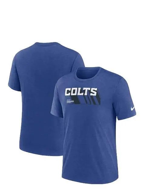 Nike Indianapolis Colts Long Pass Tri-blend T-shirt - Heather Royal