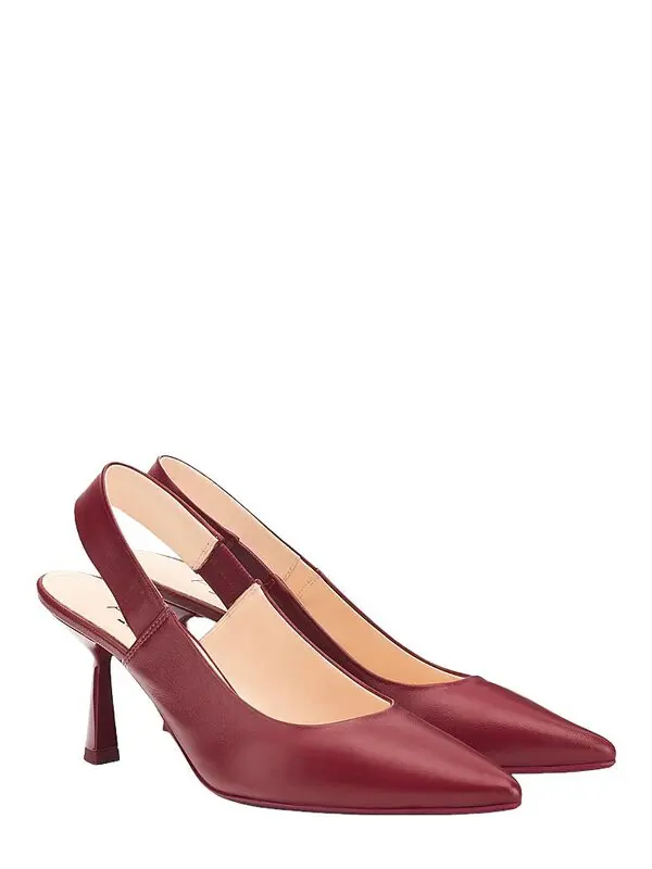 Agl Alla Pointed Slingback Pumps - Red Wine