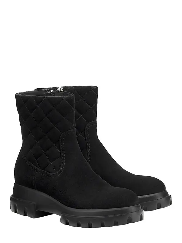 Agl Alessandra Quilted Boots - Black
